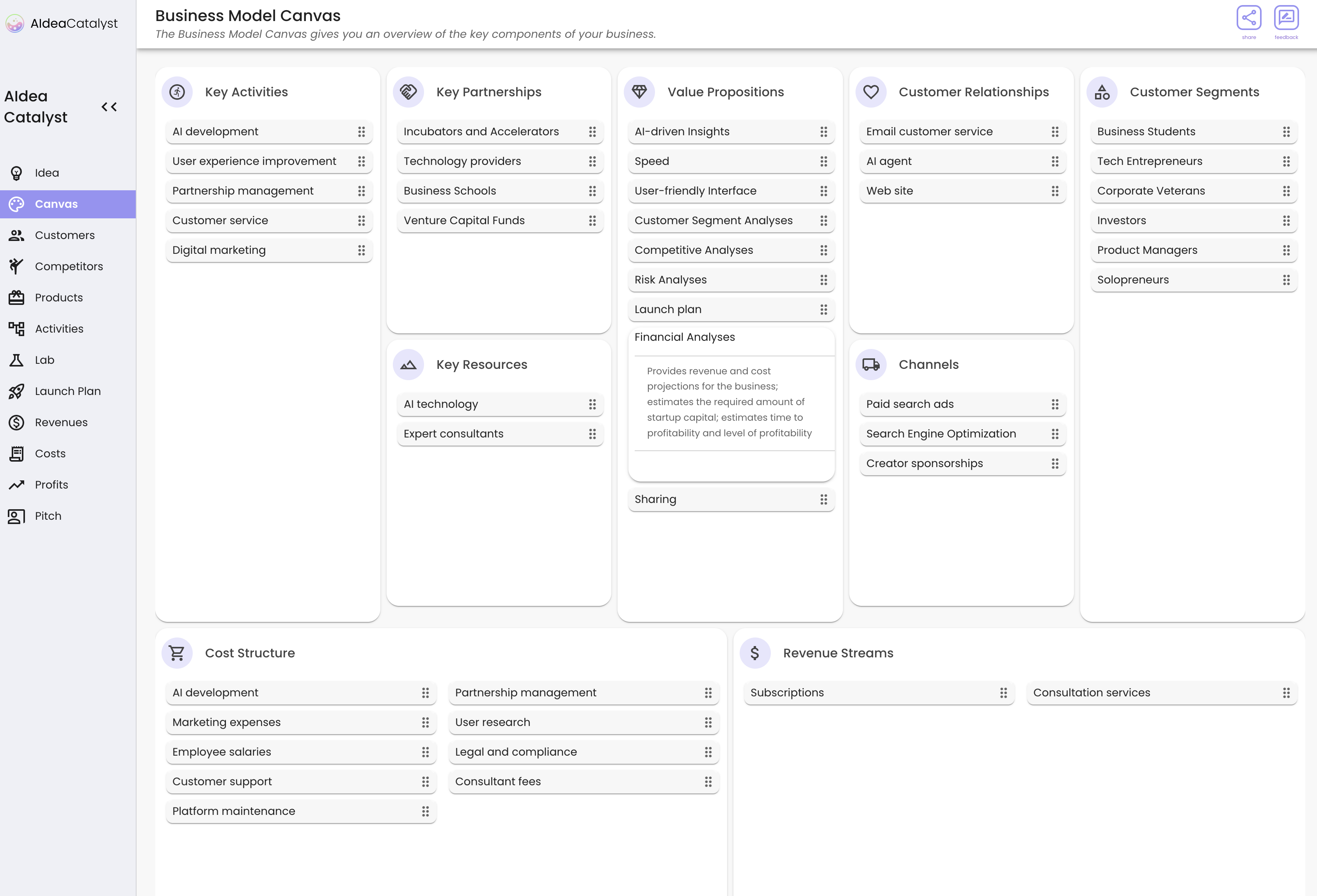 The Best AI Business Plan Generator in 2025 - AIdea Catalyst - AI-Powered Business Plan Generator